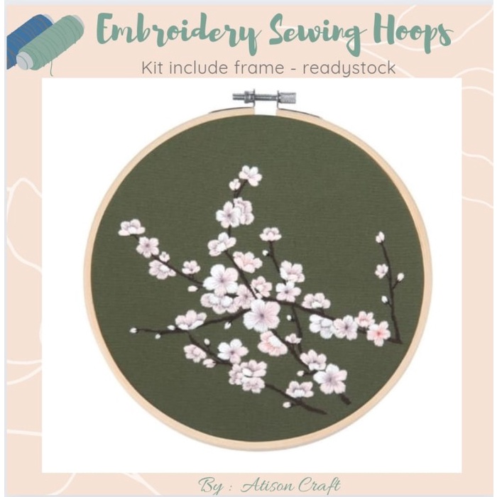 Jual MUST HAVE!! DIY JAHIT SULAM DENGAN HOOP KAYU MIDANGAN RAM FRAME ...