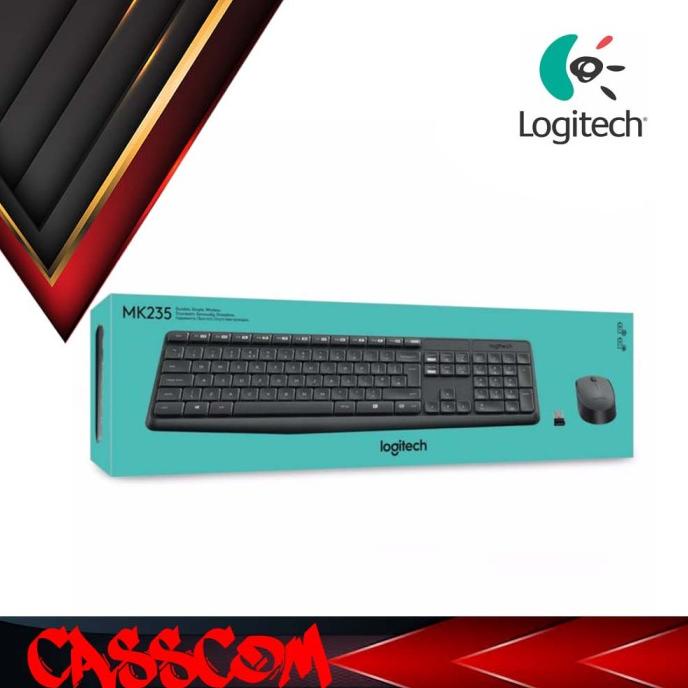 Jual Keyboard+Mouse Logitech Wireless MK235 /MK-235 Combo | Shopee Indonesia