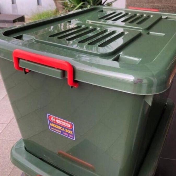 Jual Box container 150L (CB150L) paling besar warna hijau | Shopee ...
