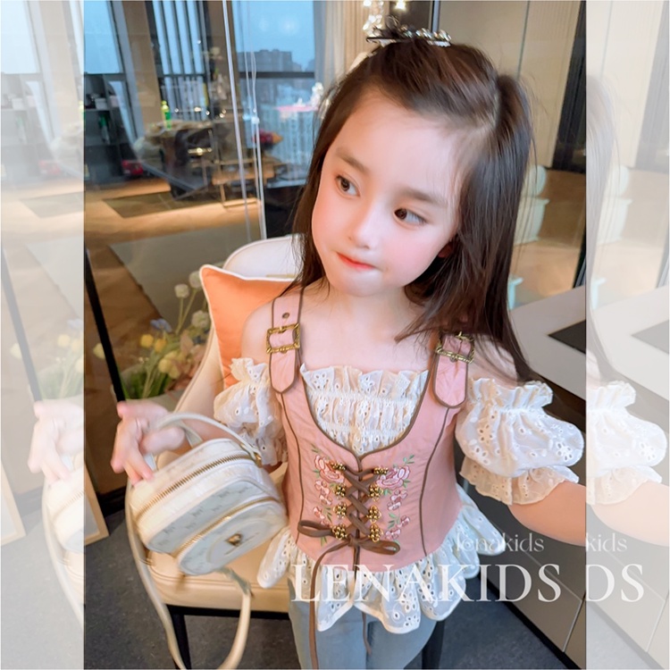 Jual Setelan anak perempuan musim panas Lenakids2023 kemeja boneka ...