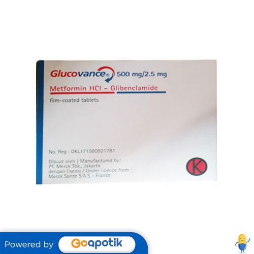 Jual GLUCOVANCE 500/2.5 MG BOX 100 TABLET | Shopee Indonesia