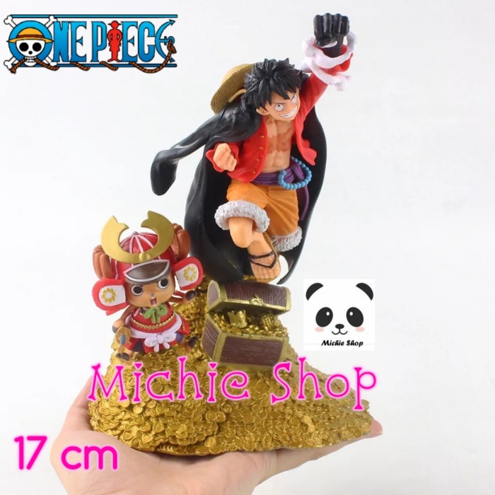 Jual Figure One Piece 17cm Monkey D Luffy Tony Tony Chopper with ...