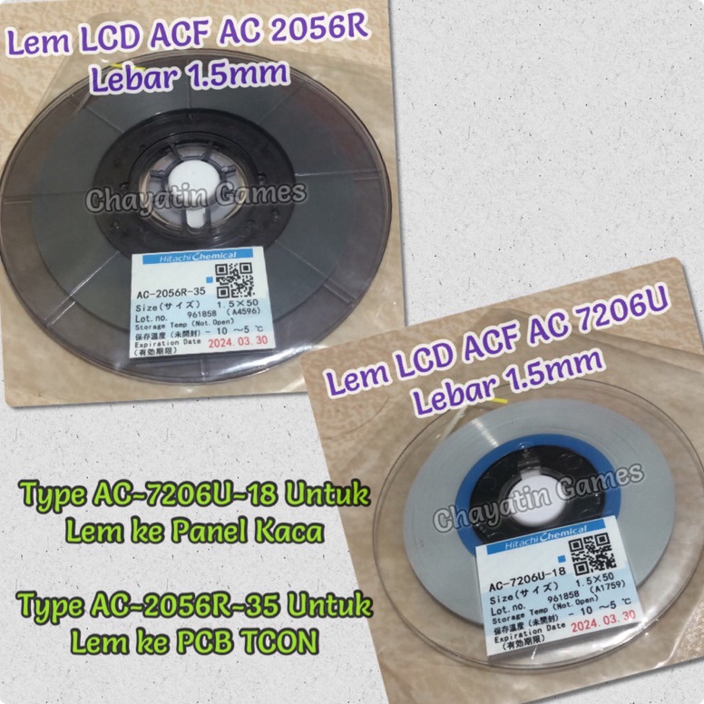 Jual Muraaaahh.. Lem ACF AC 2056R & AC 7206U Lem LCD COF Flexibel Ke ...
