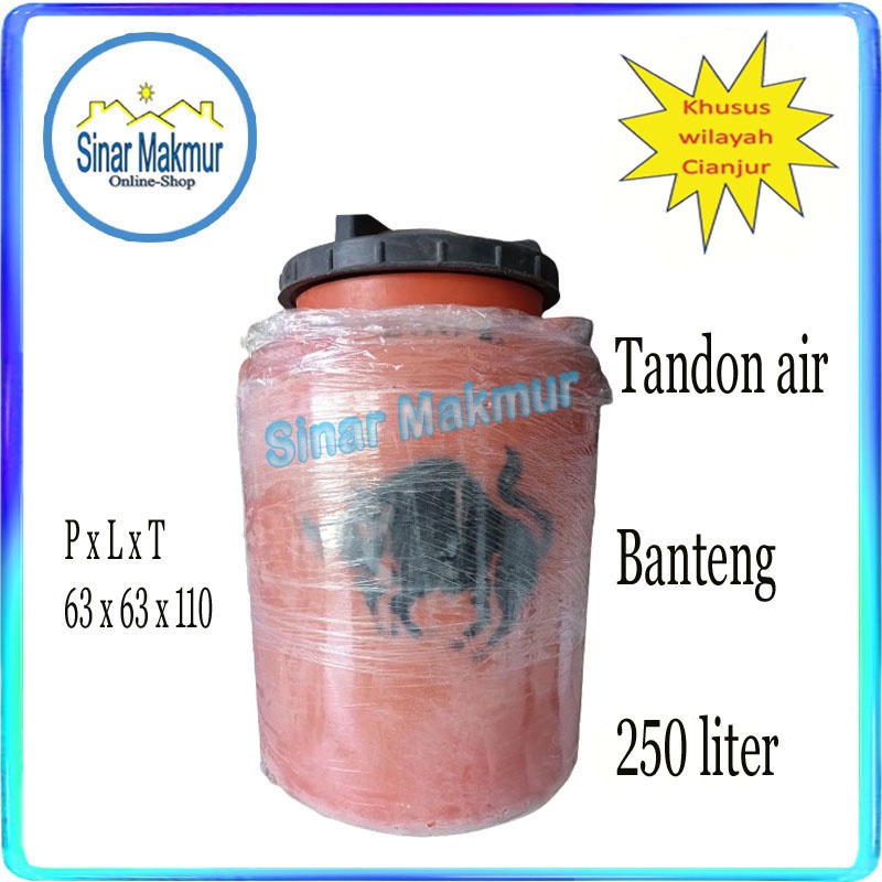 Jual Torn Toren Tandon Tangki Air 250 Liter (BANTENG) | Shopee Indonesia
