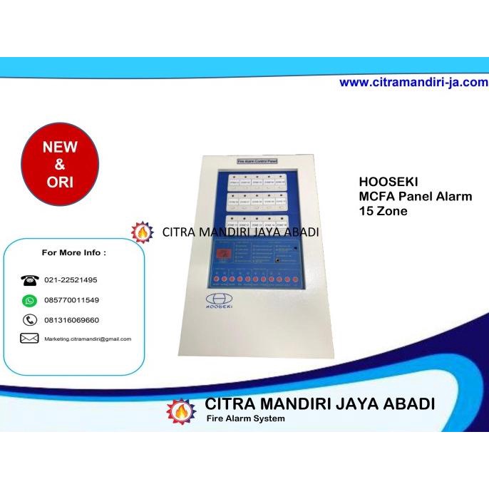 Jual Master Control Panel Fire Alarm 15 Zone Hooseki MCFA PANEL | Shopee Indonesia