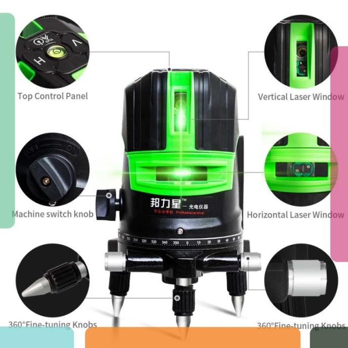 Jual Waterpass Siku Laser Waterpas Digital Self Leveling Projector 2 ...