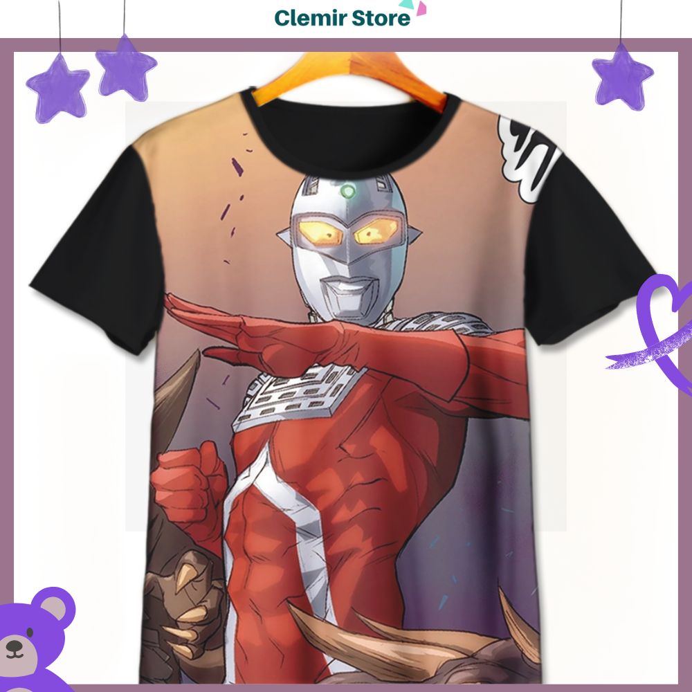 Jual Kaos Anak Ultraseven Comic Untuk Usia 1-12 tahun | Baju Sublime 3D ...
