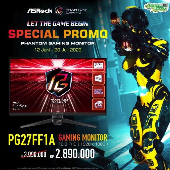 Jual ASROCK PHANTOM GAMING PG27FF1A - IPS 165Hz GAMING MONITOR | Shopee ...
