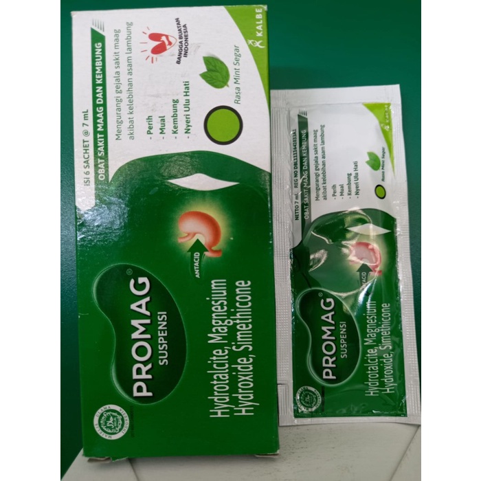 Jual Obat Asam Lambung (Maag) Promag Sachet isi 7 ml | Shopee Indonesia