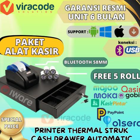 Jual PAKET KASIR ANDROID,PRINTER BLUETOOTH,CASH DRAWER,FREE KERTAS ...