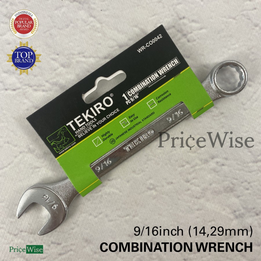 Jual Kunci Ring Pas 9/16" Tekiro / Combination Wrench 9/16 inch ...