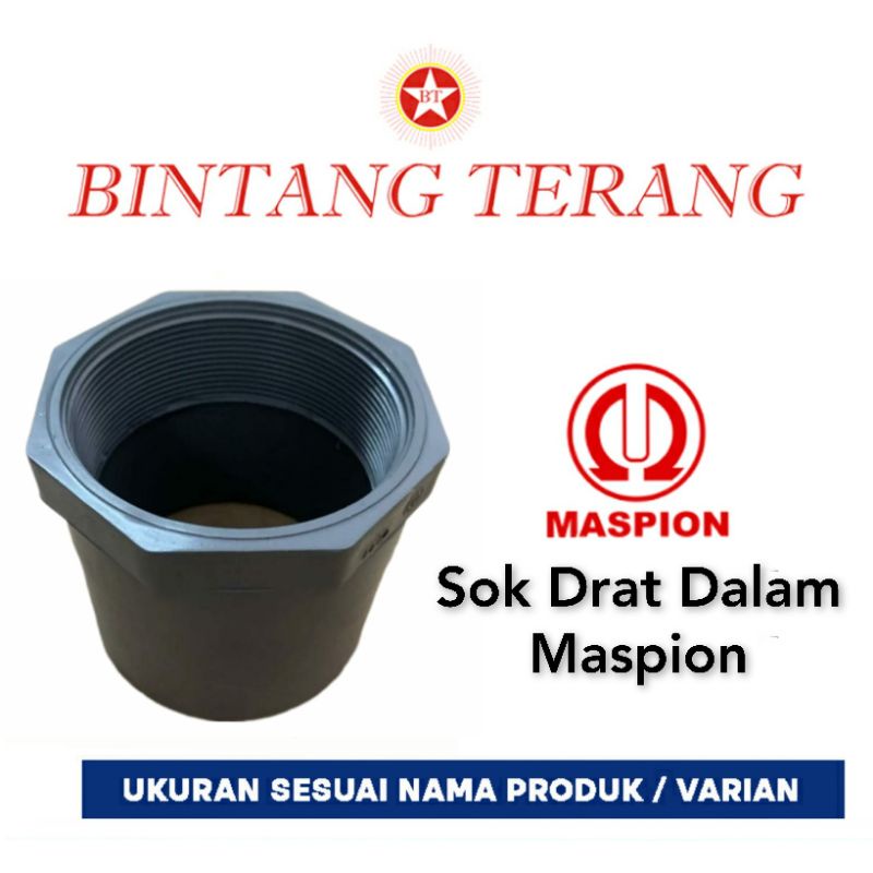 Jual Sok Drat Dalam 21/2" Maspion / SDD 21/2 inch / Soket drat dalam ...