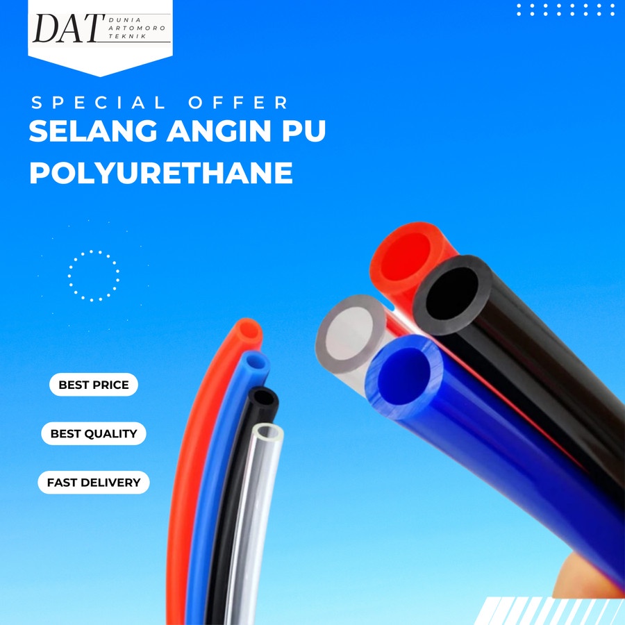 Jual Selang PU Pneumatic POLYURETHANE OD 16mm x 12mm Harga Per Meter | Shopee Indonesia