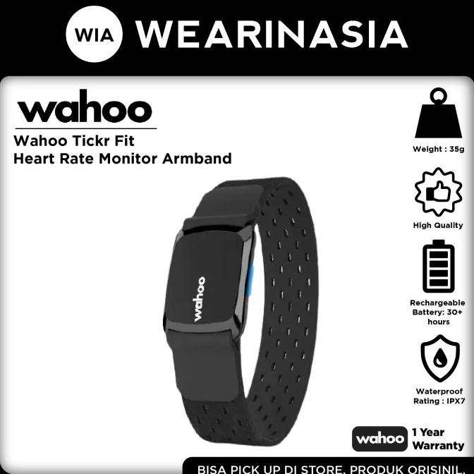 Jual Wahoo Tickr Fit Heart Rate Monitor Original Garansi 1 Tahun ...