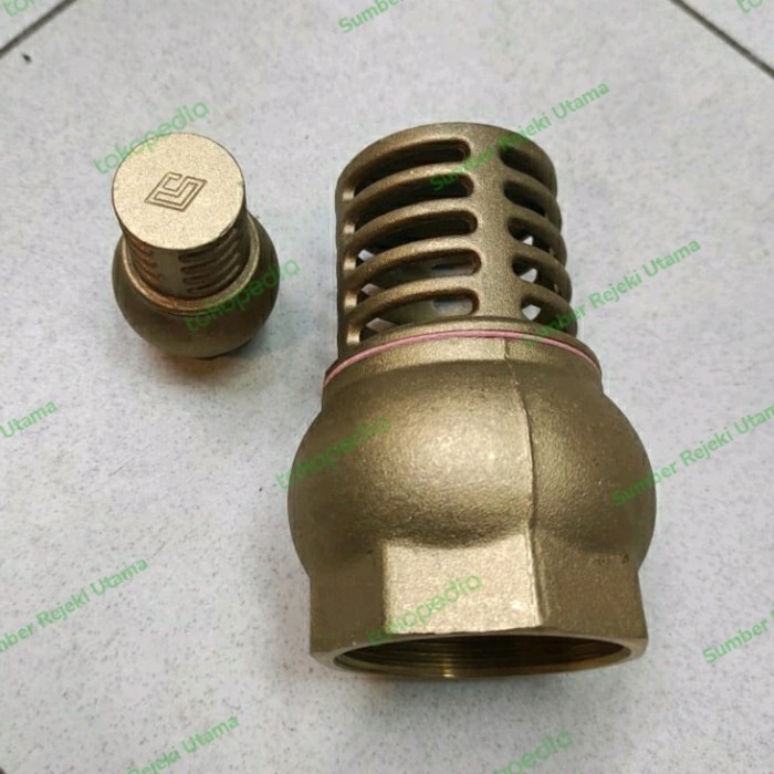 Jual Foot Valve Full Brass Kuningan 2"Inch | Shopee Indonesia