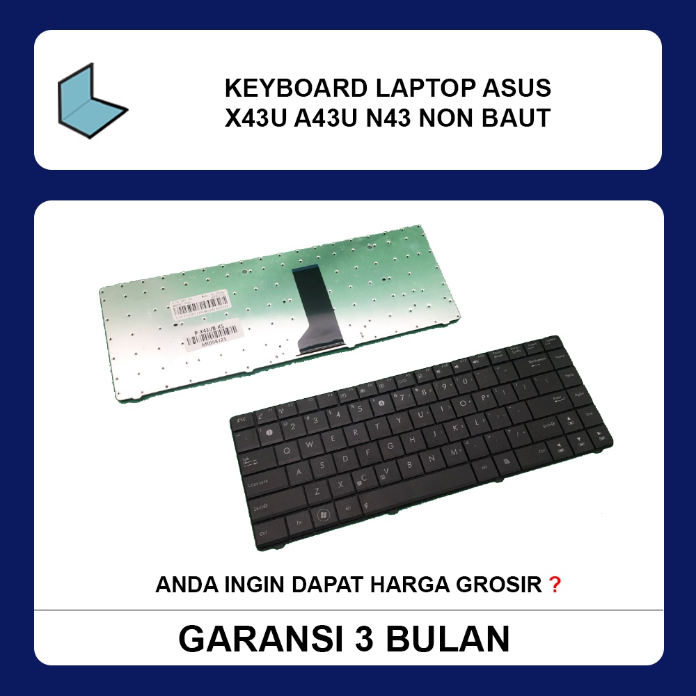Jual Keyboard Asus X43U N43 Non Baut A43U | Shopee Indonesia