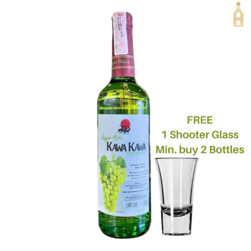 Jual ORIGINAL Kawa Kawa Anggur Hijau Green Grape KawaKawa 600ml ASLI ...