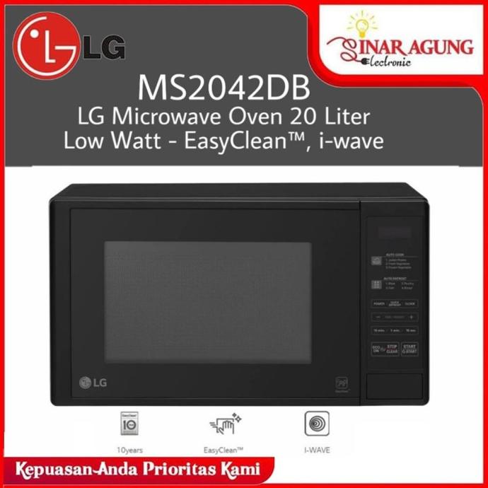 Jual LG MICROWAVE OVEN 20 LITER EASYCLEAN, I-WAVE MS2042DB - 100% ORI | Shopee Indonesia