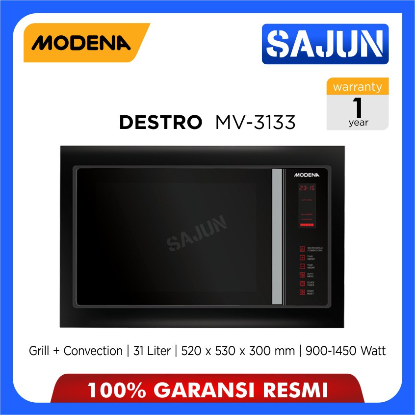 Jual Modena Microwave Oven PALAZZO MV 3133 Grill + Convection 31 Liter ...