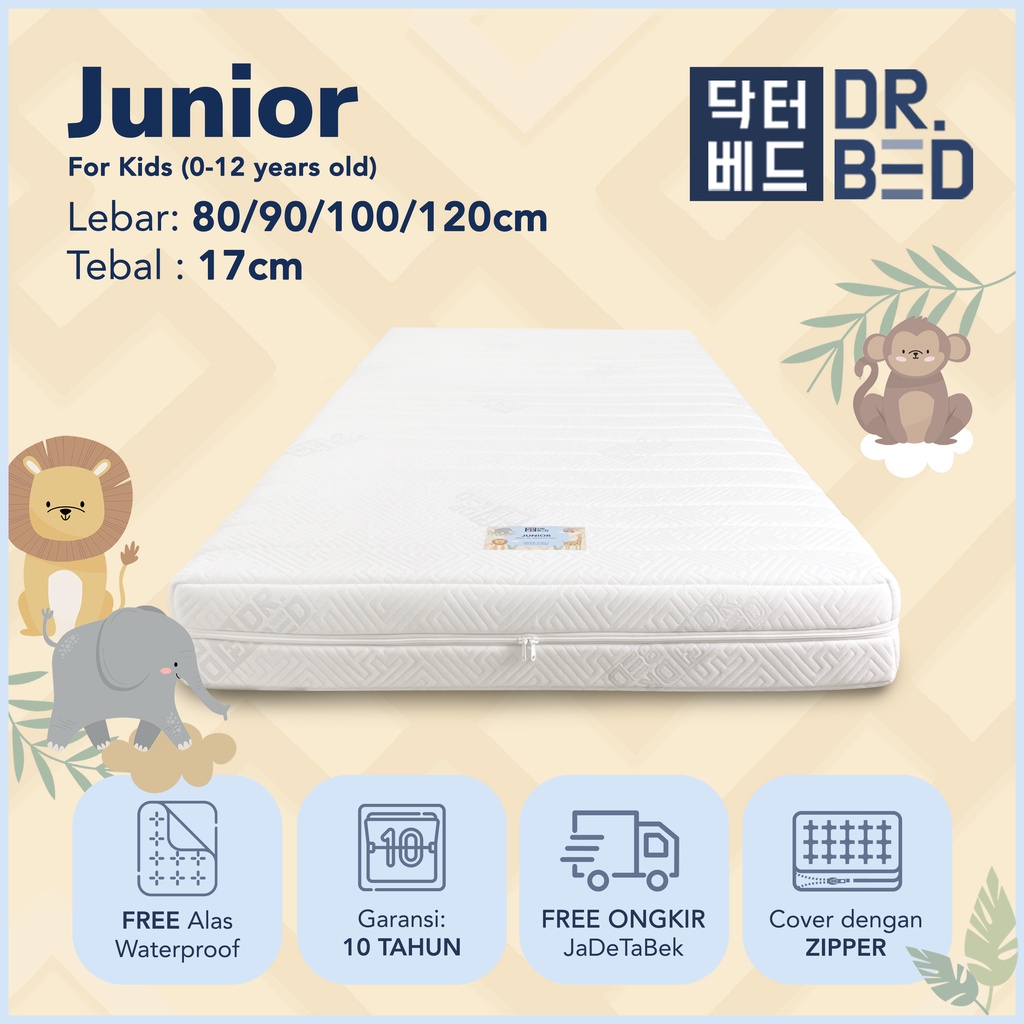 Jual DR.BED Kasur Latex Junior 17cm uk 80x200 - 120x200 | Shopee Indonesia