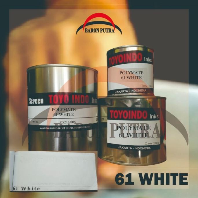 Jual ;&&&&] TINTA TOYO POLYMATE 61 WHITE 500GR (TINTA PLASTIK) | Shopee ...