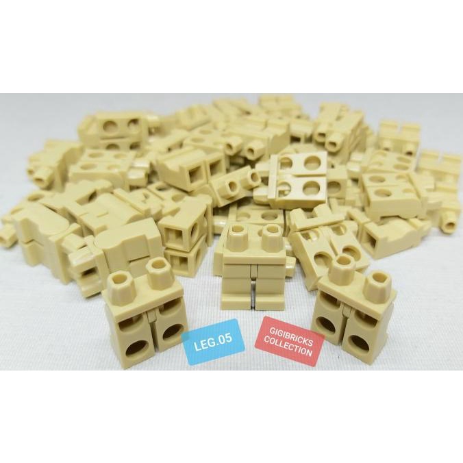 Jual Lego Part Original LEG.05 Tan Hips and Legs (Monochrome) | Shopee ...