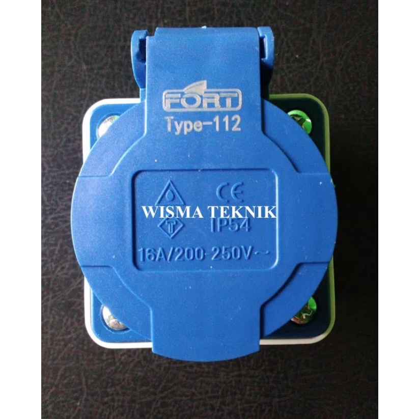 Jual Sale.. Socket / Stop Kontak Panel Mounting 2P 16A 220V Fort CEE112 AFK | Shopee Indonesia