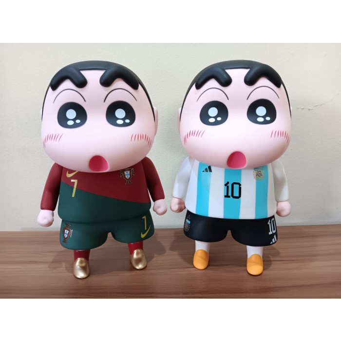 Jual action figure crayon shinchan cosplay pemain bola ronaldo messi ...