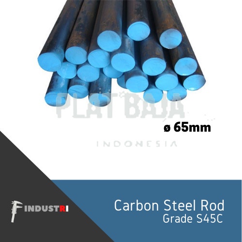 Jual AS S45C diameter 65mm AS ST60 AS besi 45C carbon steel per 1 mm ...
