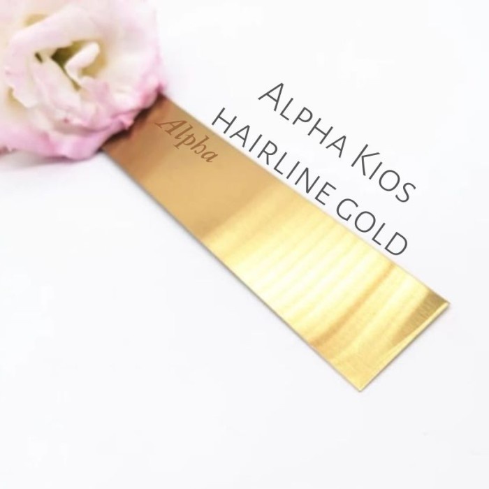 Jual List Plat Strip Stainless Steel/Hairline/Gold/3050mmx0,8mm ...