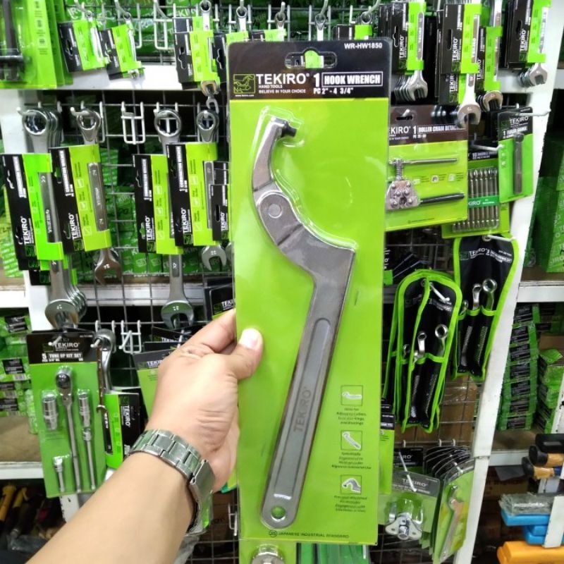Jual Hook Wrench Kunci Komstir Flexsible 2"-4 3/4" Tekiro | Shopee ...