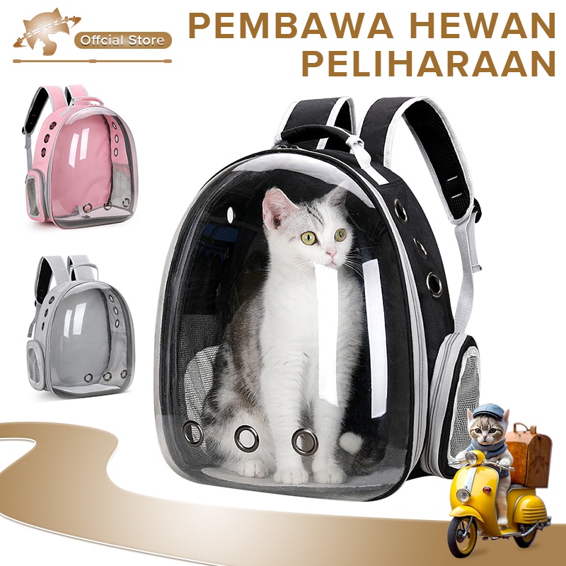 Jual Tas Ransel Hewan Kucing Astronot Kucing Anjing Tas Transparan ...
