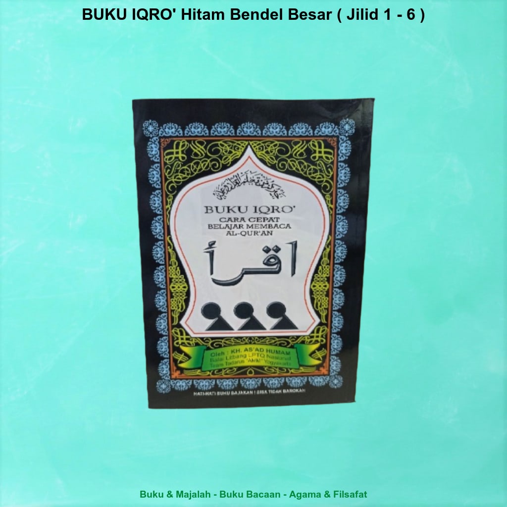 Jual BUKU IQRO' Hitam Bendel Besar ( Jilid 1 - 6 ) | Shopee Indonesia