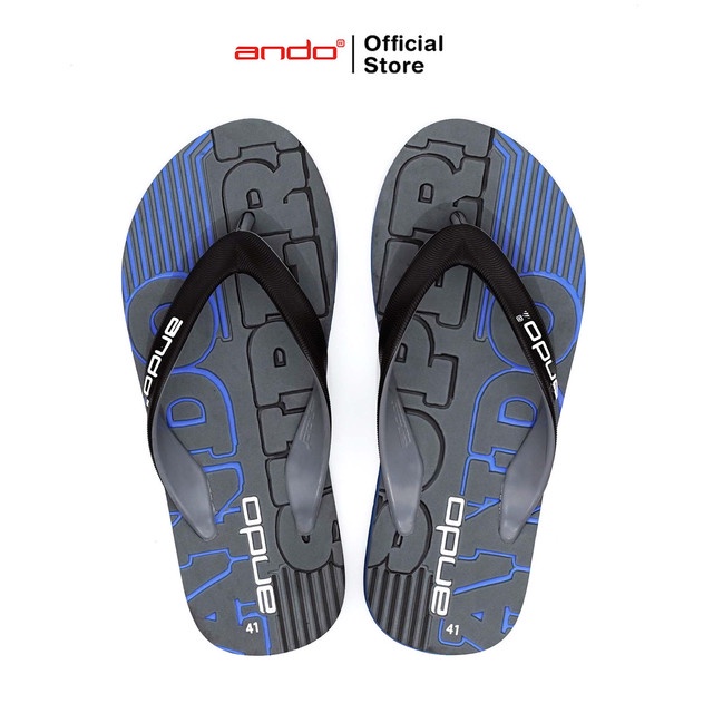 Jual Ando Official Sandal Jepit Demos 02 Pria Dewasa - Hitam/Abu-Abu ...