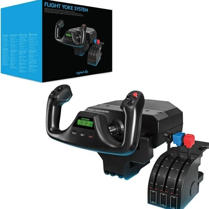 Jual Logitech Flight Gaming Pilot Controller Simulator | Shopee Indonesia