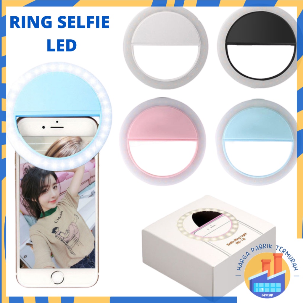 Jual HPT Ring Selfie LED Lampu Selfie Bulat Untuk Kamera HP Mikro USB ...