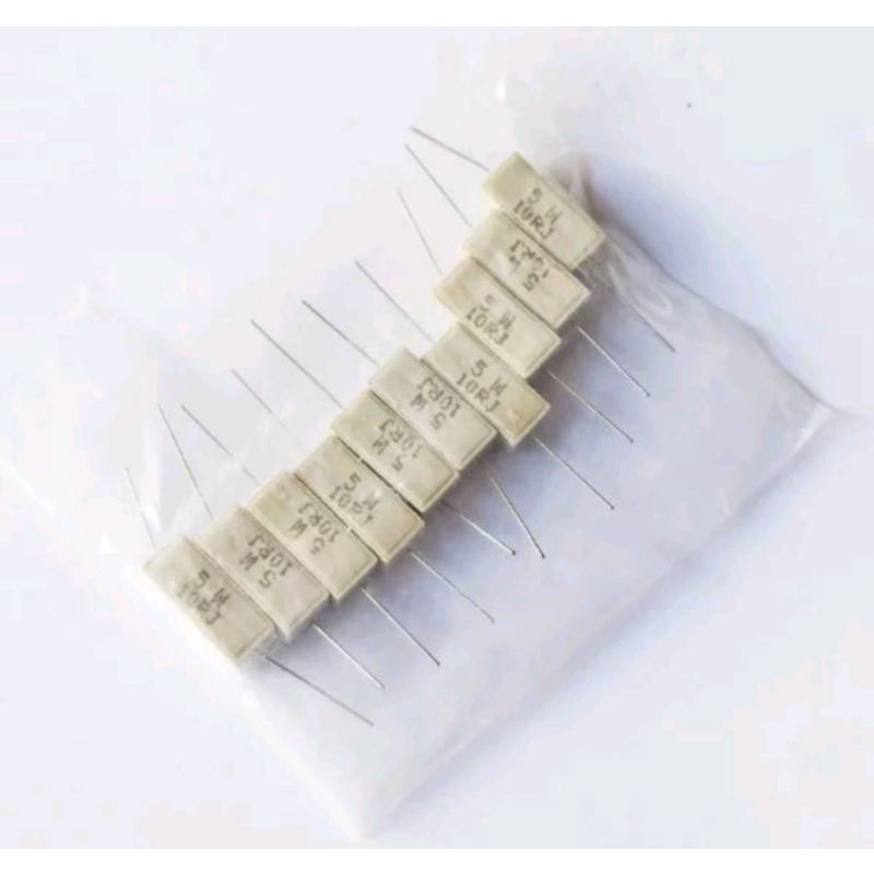 Jual Resistor Kapur 10 Ohm 5 Watt | Shopee Indonesia