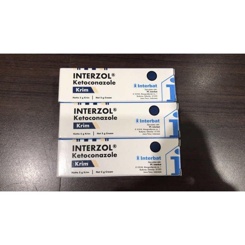 Jual Interzol Ketoconazole Cream 5 Gram - Salep Kulit | Shopee Indonesia