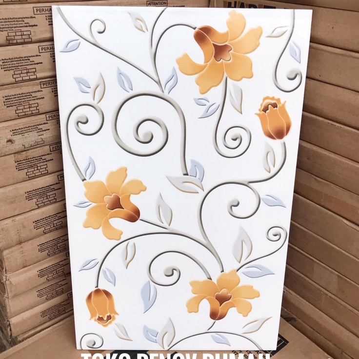 Jual BeZ keramik dinding 25x40 bunga (glossy)/ keramik dinding motif ... Jual BeZ keramik dinding 25x40 bunga (glossy)/ keramik dinding motif ...