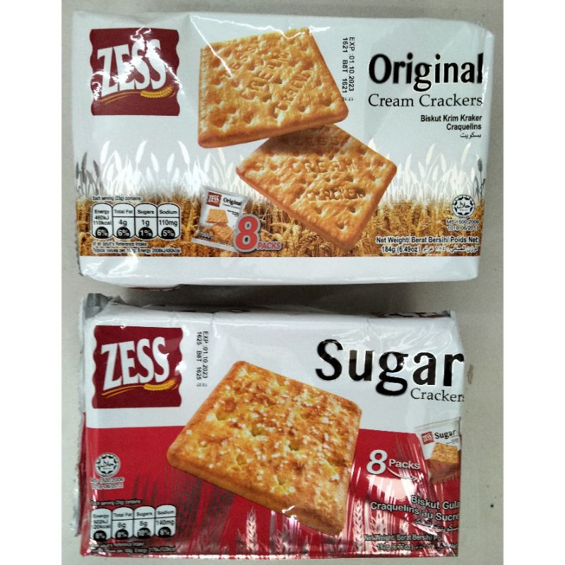 Jual ZESS ORIGINAL CREAM CRACKERS / ZESS SUGAR CRACKERS / BISKUIT GULA ...