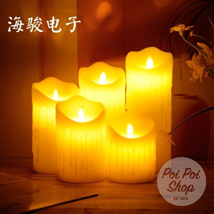 Jual codeKk9K4 Lilin LED Melted Candle Lampu Tidur Hiasan Kamar Unik ...