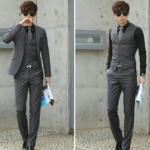 Jual Model Baru setelan 5in1 jas celana kemeja dasi dan rompi | Shopee ...