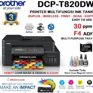 Jual Brother Dcp-T820Dw Printer Ink Tank Multifunction T820 Wifi Duplex ...