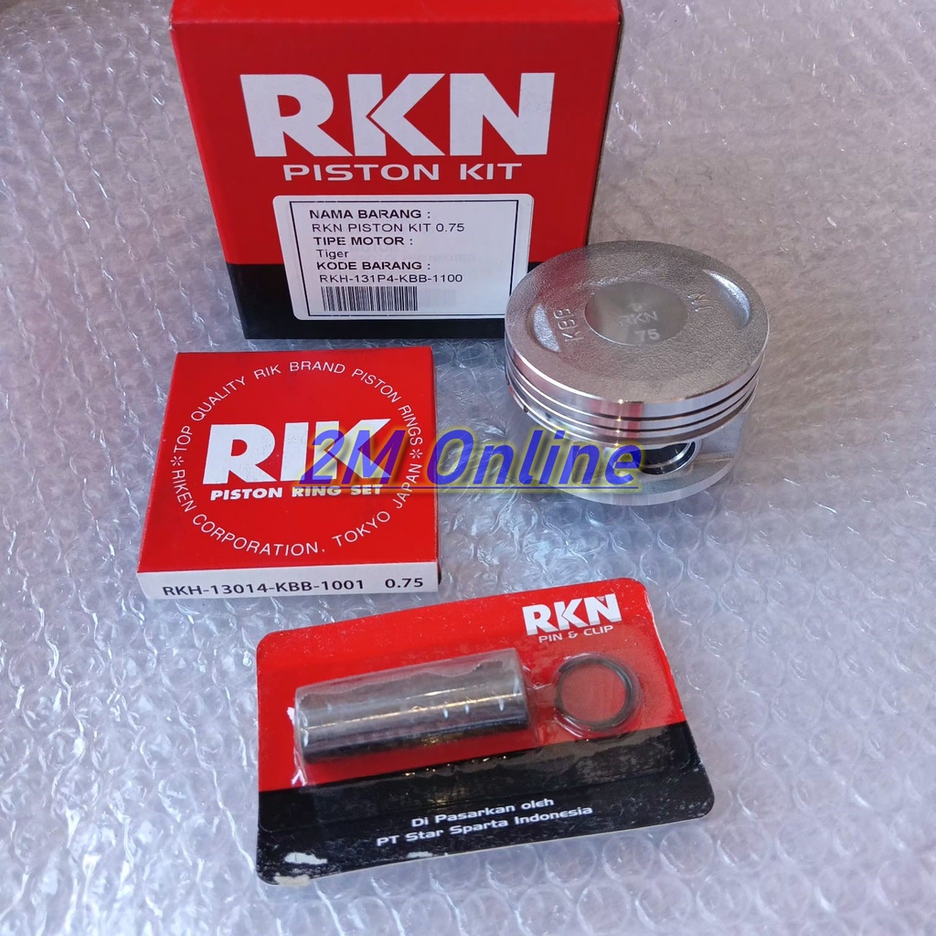 Jual Mdr Seher Piston Kit Tiger Pen 15 OS 75 Ring RIK Japan RKN Riken ...