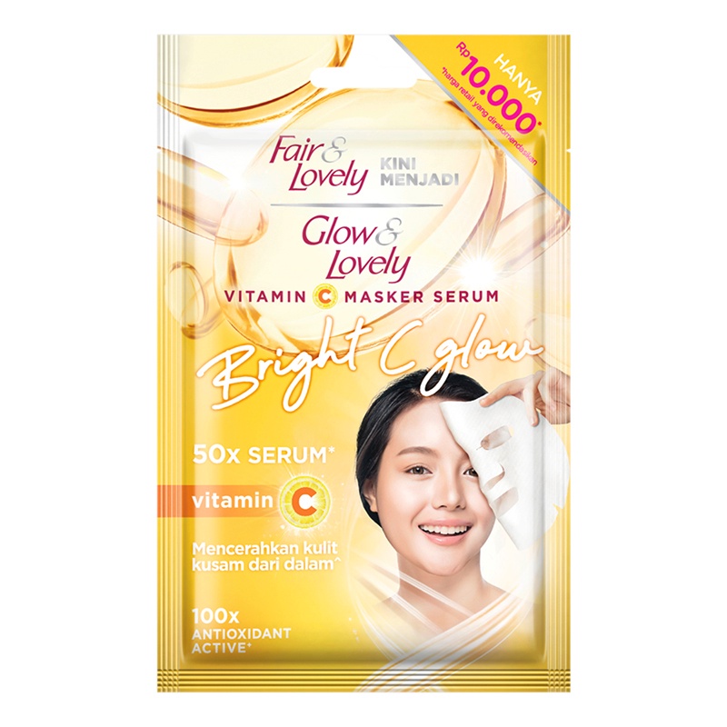 Jual Glow & Lovely Vitamin C Serum Sheet Mask 20 g | Shopee Indonesia