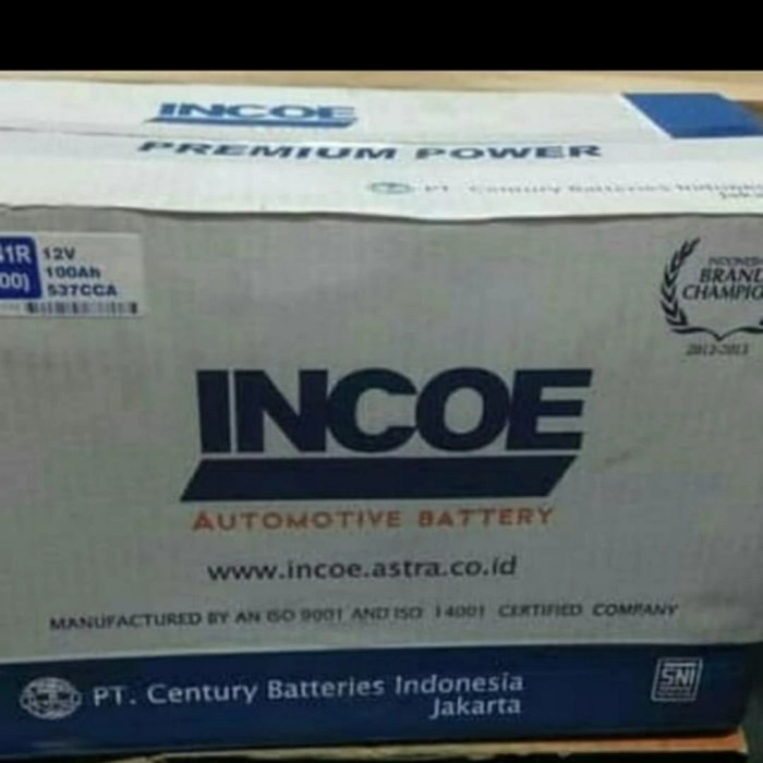 Jual Incoe Aki Accu N100 Ampere 100 Komplit Air Siap Pakai | Shopee ...