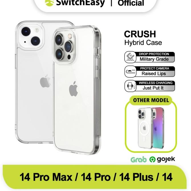 Jual Case Iphone 14 Pro Max Plus Switcheasy Crush Clear Magsafe Slim Casing - Crush,14 Pro Max ...