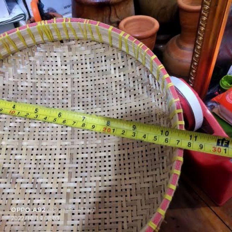 Jual saringan bambu ayakan bambu Diameter ±25cm | Shopee Indonesia