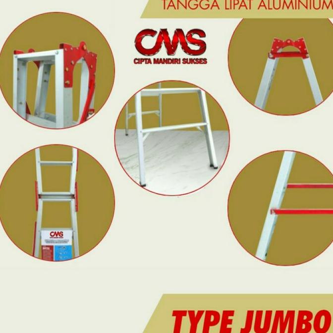 Jual Tangga Lipat Aluminium 3 Meter Jumbo Tebal & Anti Karat - JM300 ...