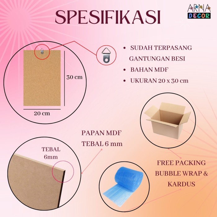 Jual F8709 Hiasan Dinding Custom. Design Sendiri. 20X30 N76Grh | Shopee ...